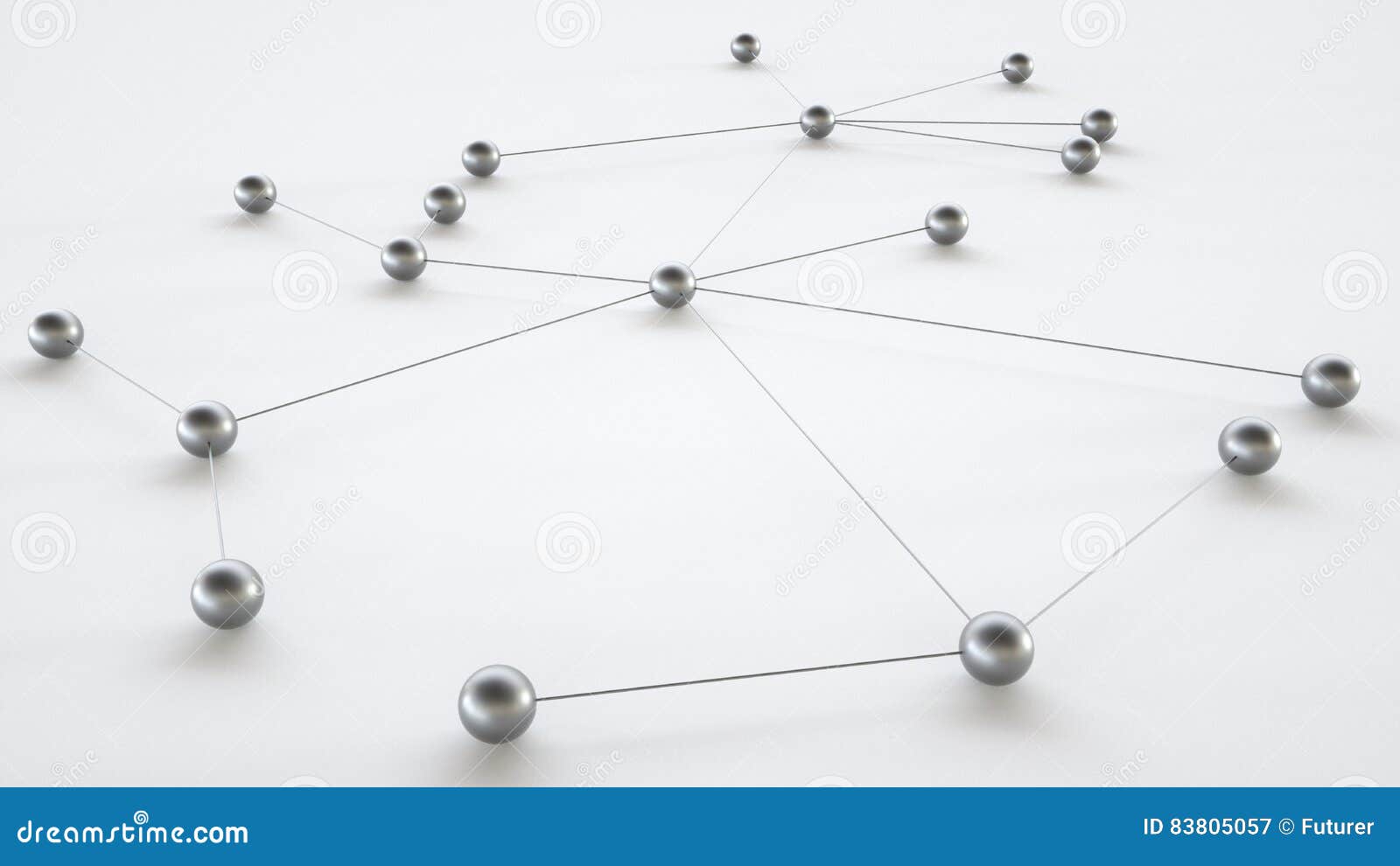 Concept of Network - 3D Rendering Stock Illustration - Illustration of ...
