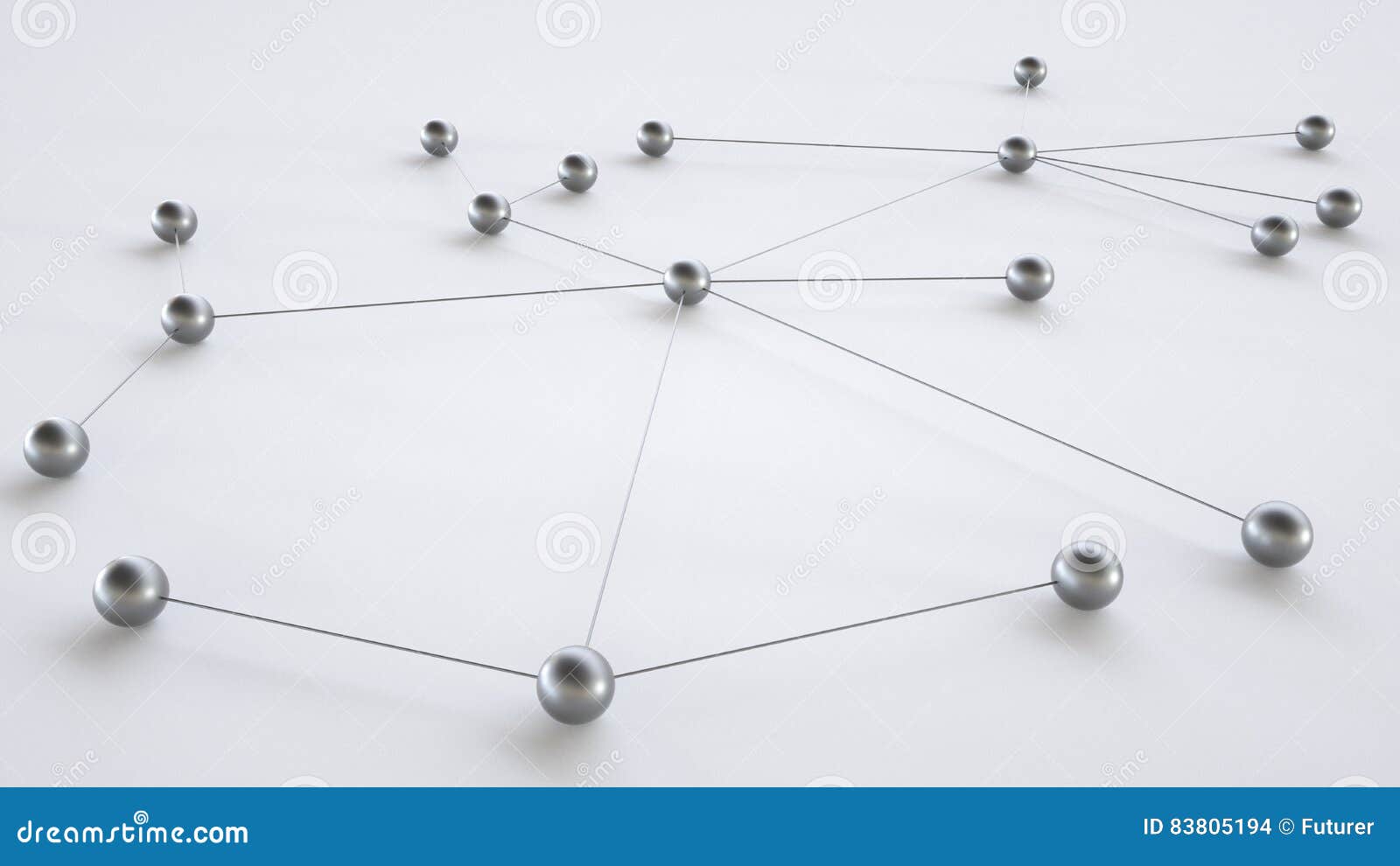 Concept of Network - 3D Rendering Stock Illustration - Illustration of ...