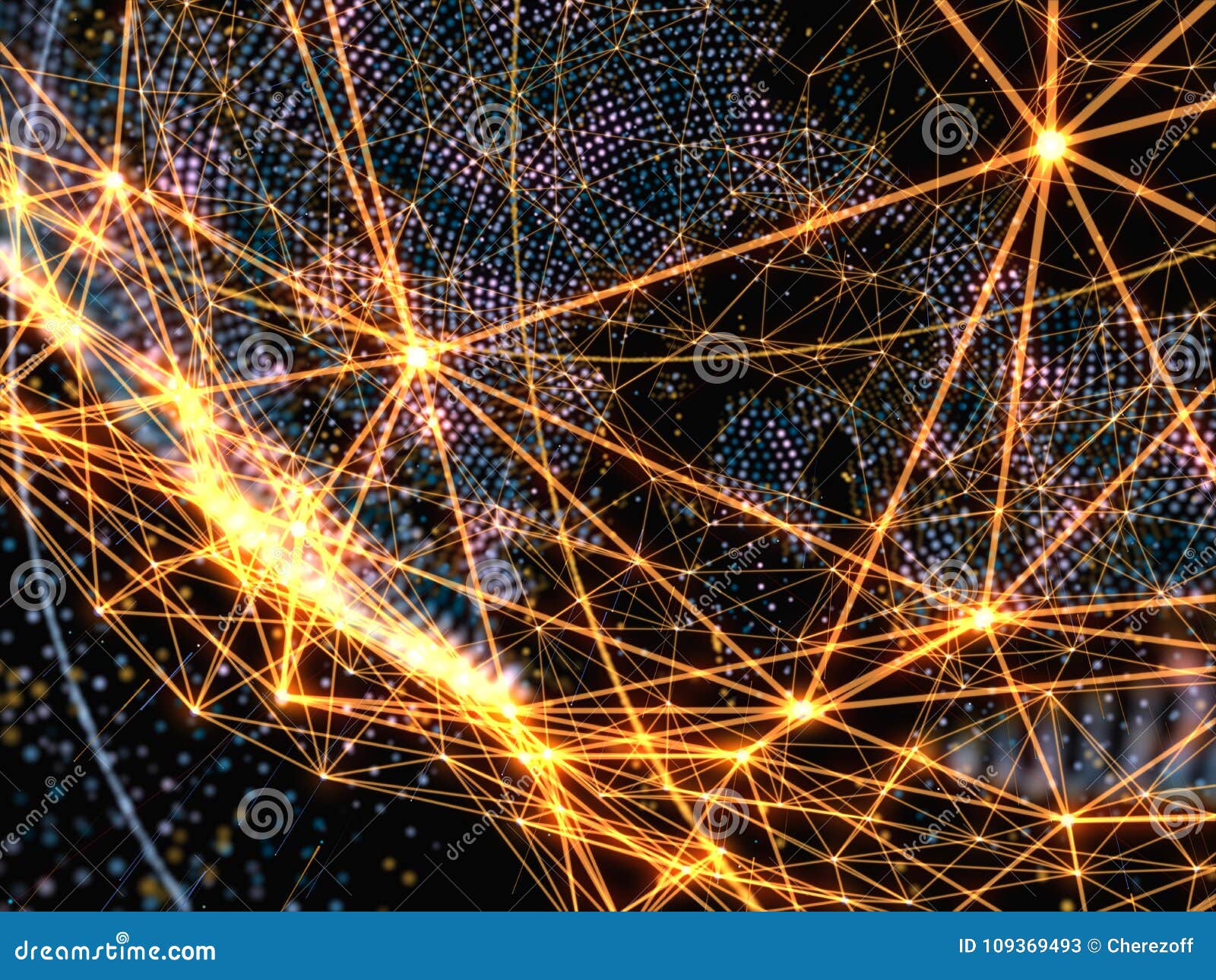 Concept of Network, Internet Communication Stock Illustration ...