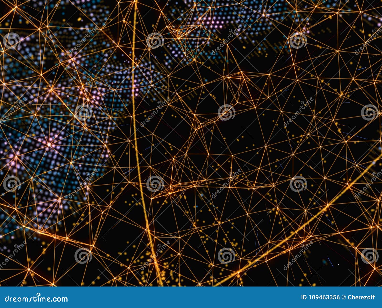 Concept of Network, Internet Communication Stock Illustration ...
