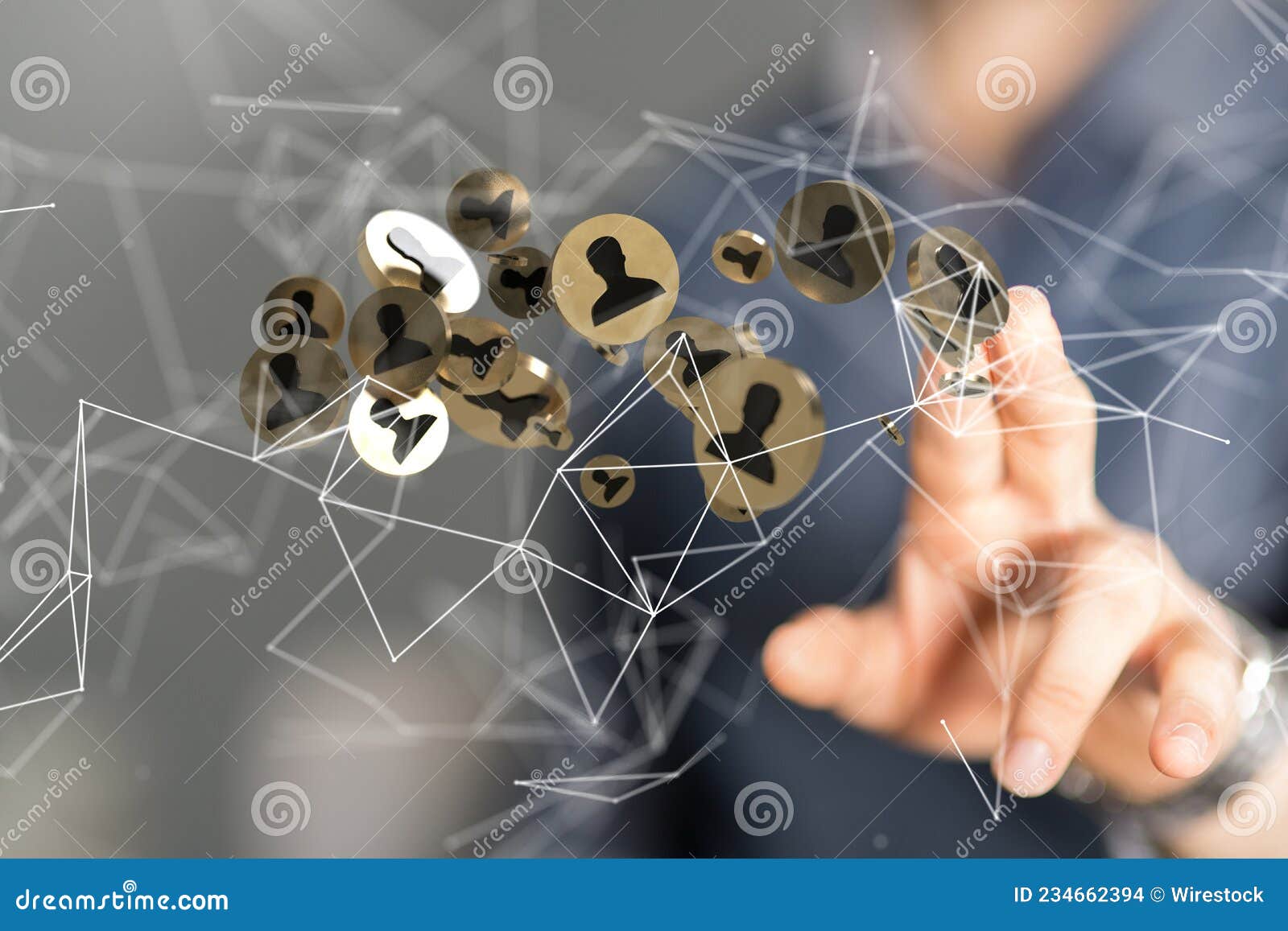 Of Network, Internet Communication - 3D Illustration Stock Photo ...