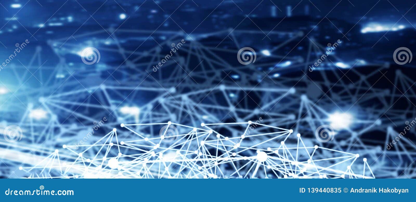 Concept of Network. Internet Communication Stock Illustration ...