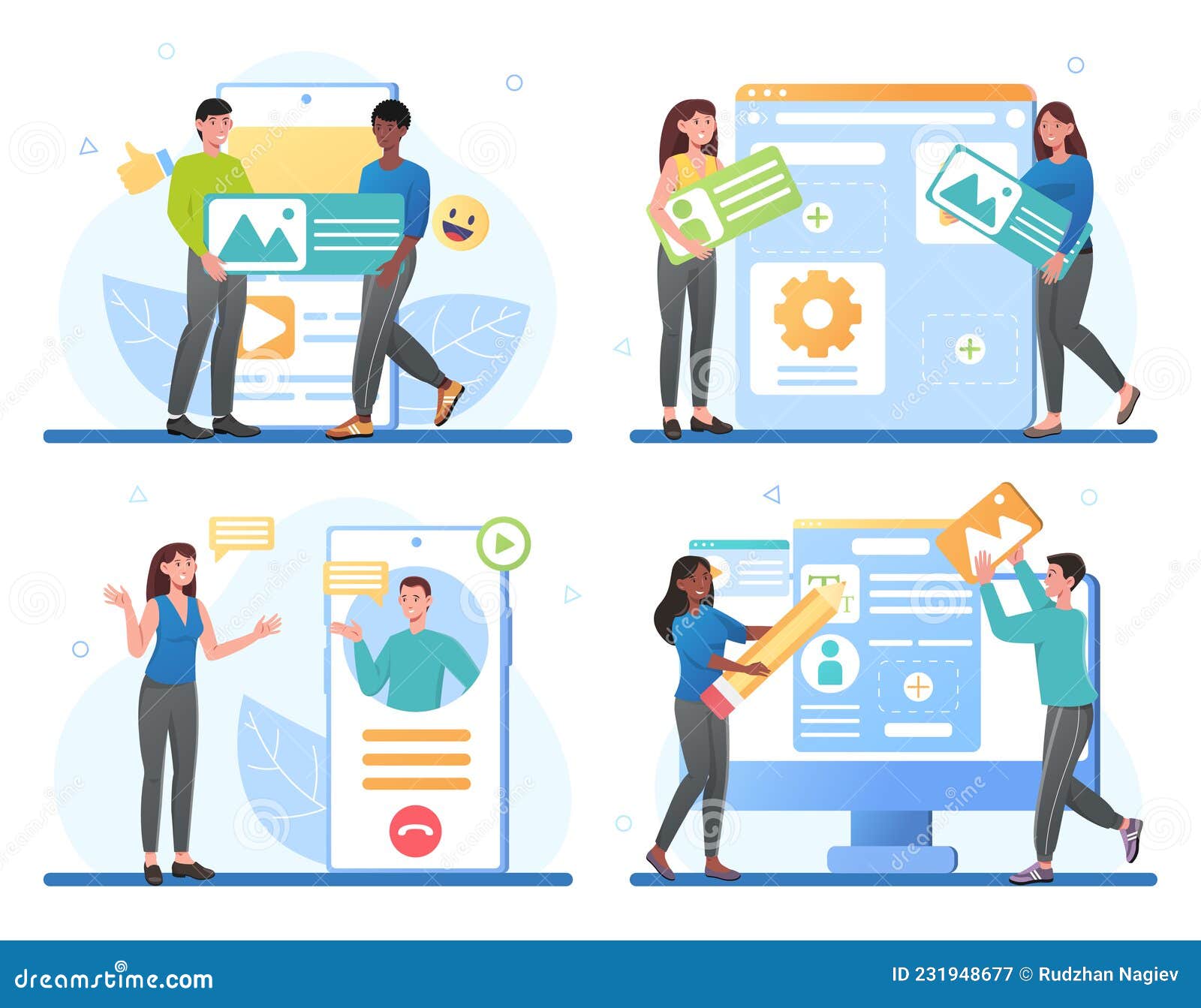 Concept of network stock vector. Illustration of data - 231948677