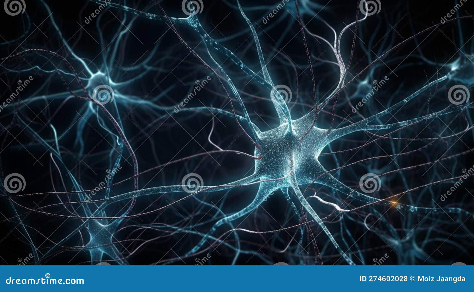 Concept of Neurons from the Human Brain Stock Illustration ...