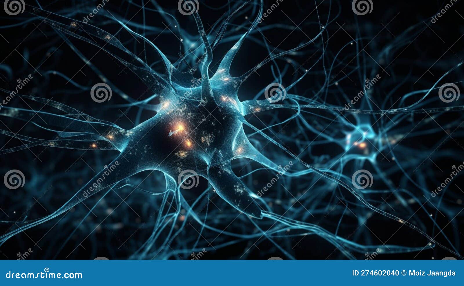 Concept of Neurons from the Human Brain Stock Illustration ...