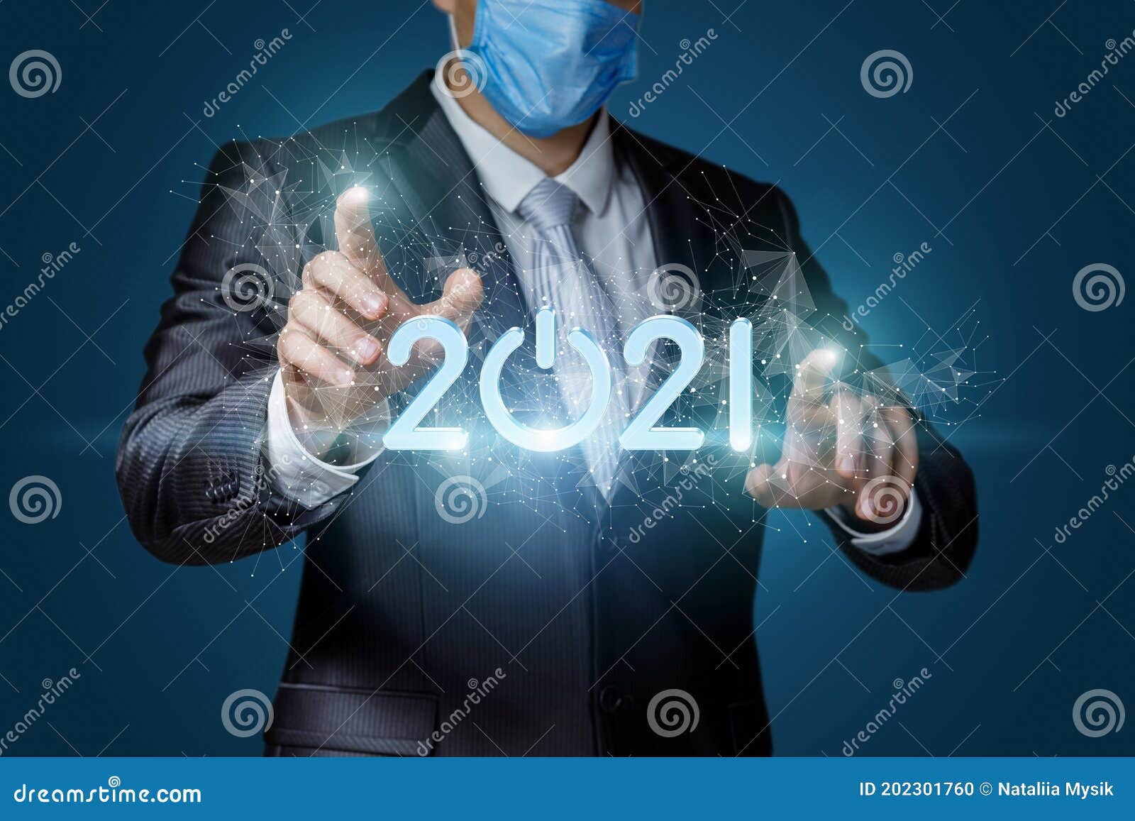 Concept of New 2021 in Business Stock Photo - Image of engineer, 2021: ...