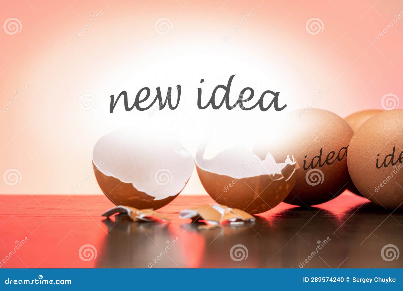Concept of New Creative Idea, Innovation. Stock Photo - Image of word ...