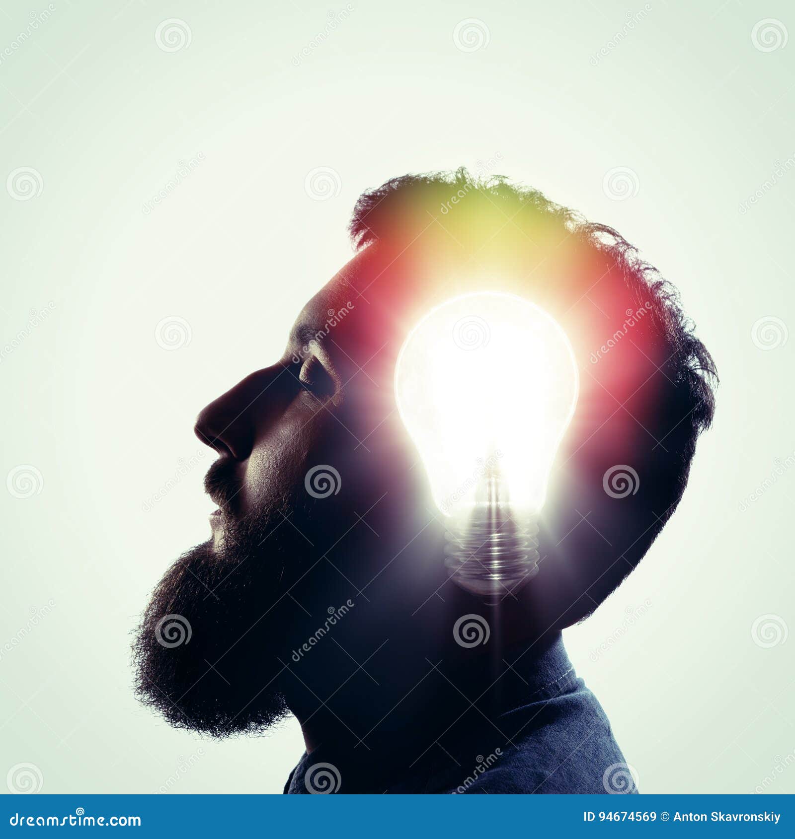 The concept of a new idea. stock image. Image of design - 94674569