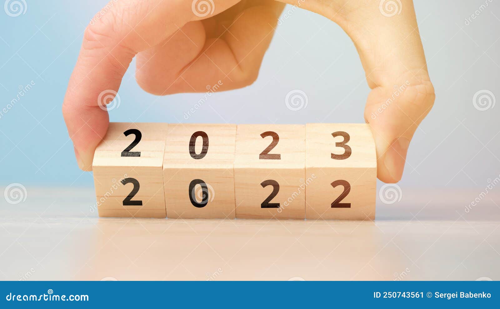 The Concept of the New Year 2023. Change of the Year from the Previous ...