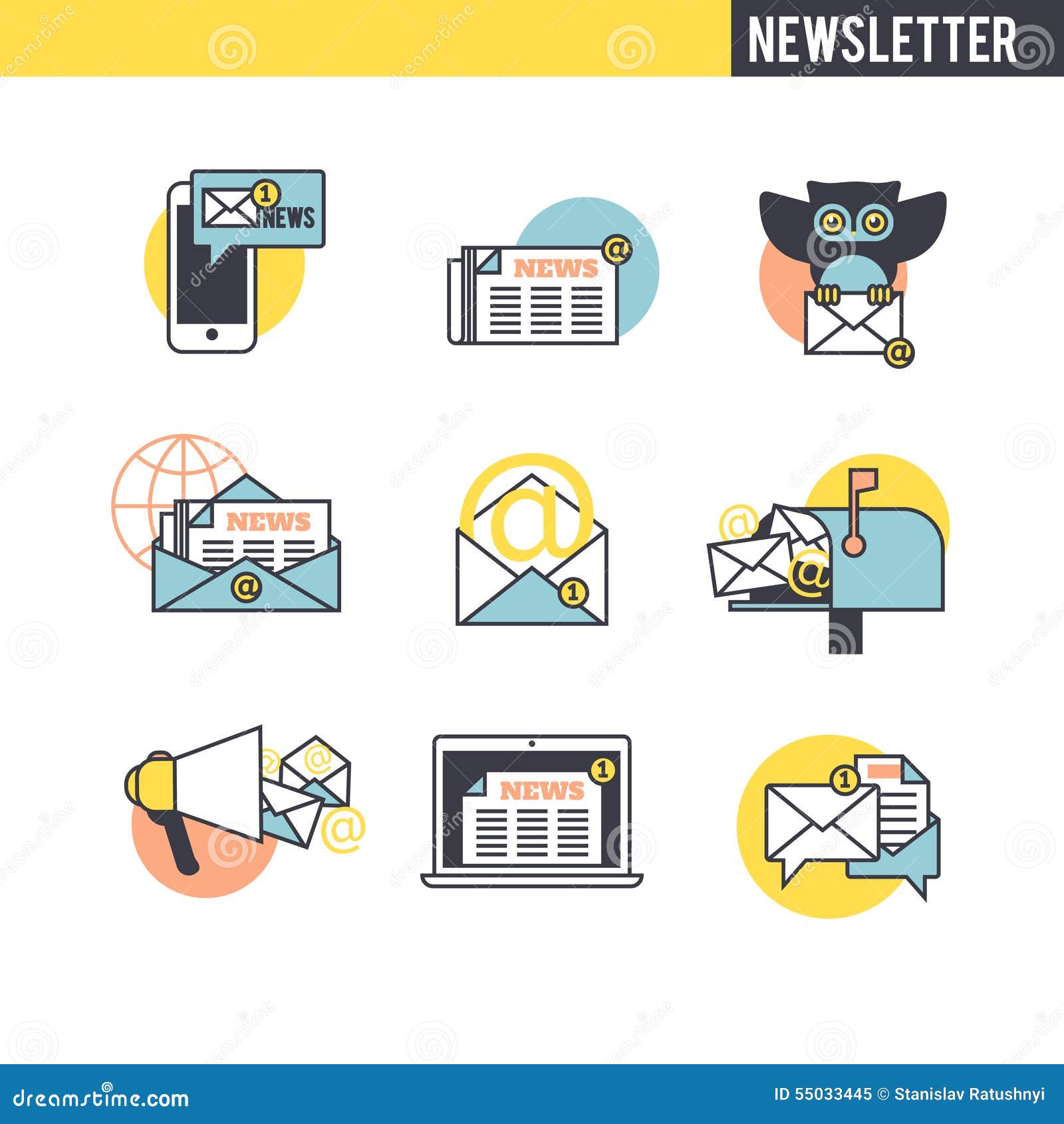 Newsletter Set Stock Illustrations – 28,662 Newsletter Set Stock ...