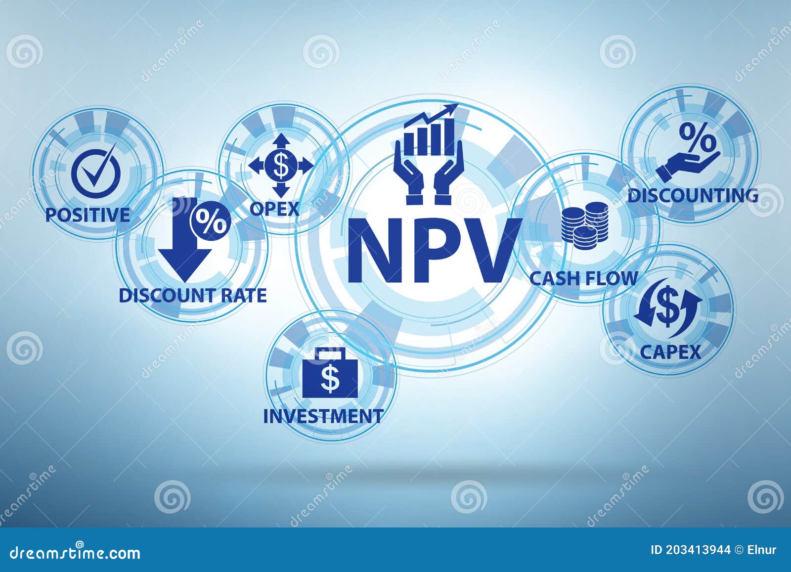 Concept of NPV - Net Present Value Stock Illustration - Illustration of ... Concept of NPV - Net Present Value Stock Illustration - Illustration of ...