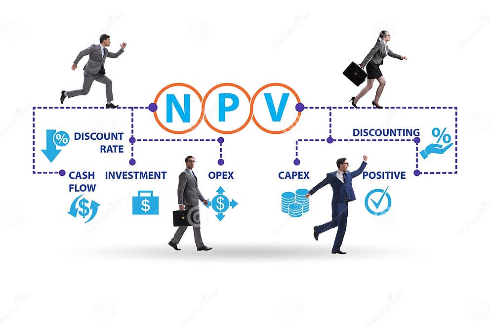 Concept of NPV - Net Present Value Stock Photo - Image of calculating ...