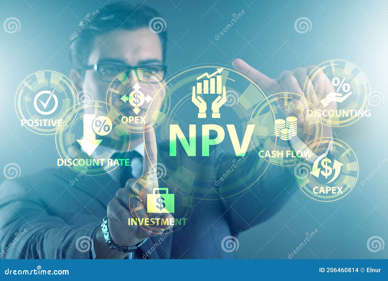 Concept of NPV - Net Present Value Stock Photo - Image of calculation ...