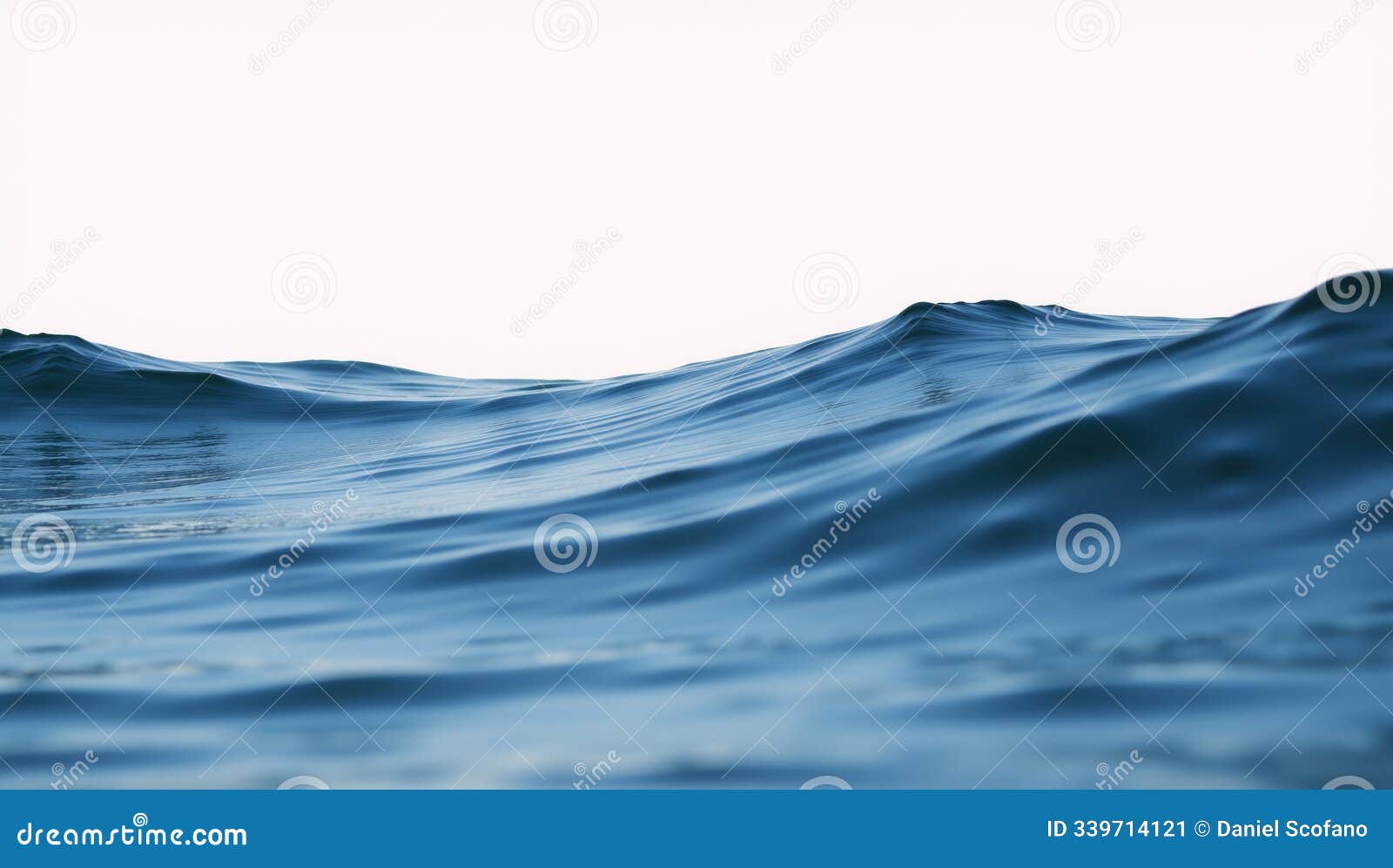 Ocean Water with Surface Wave Isolation on Transparent Backdrop Stock ...