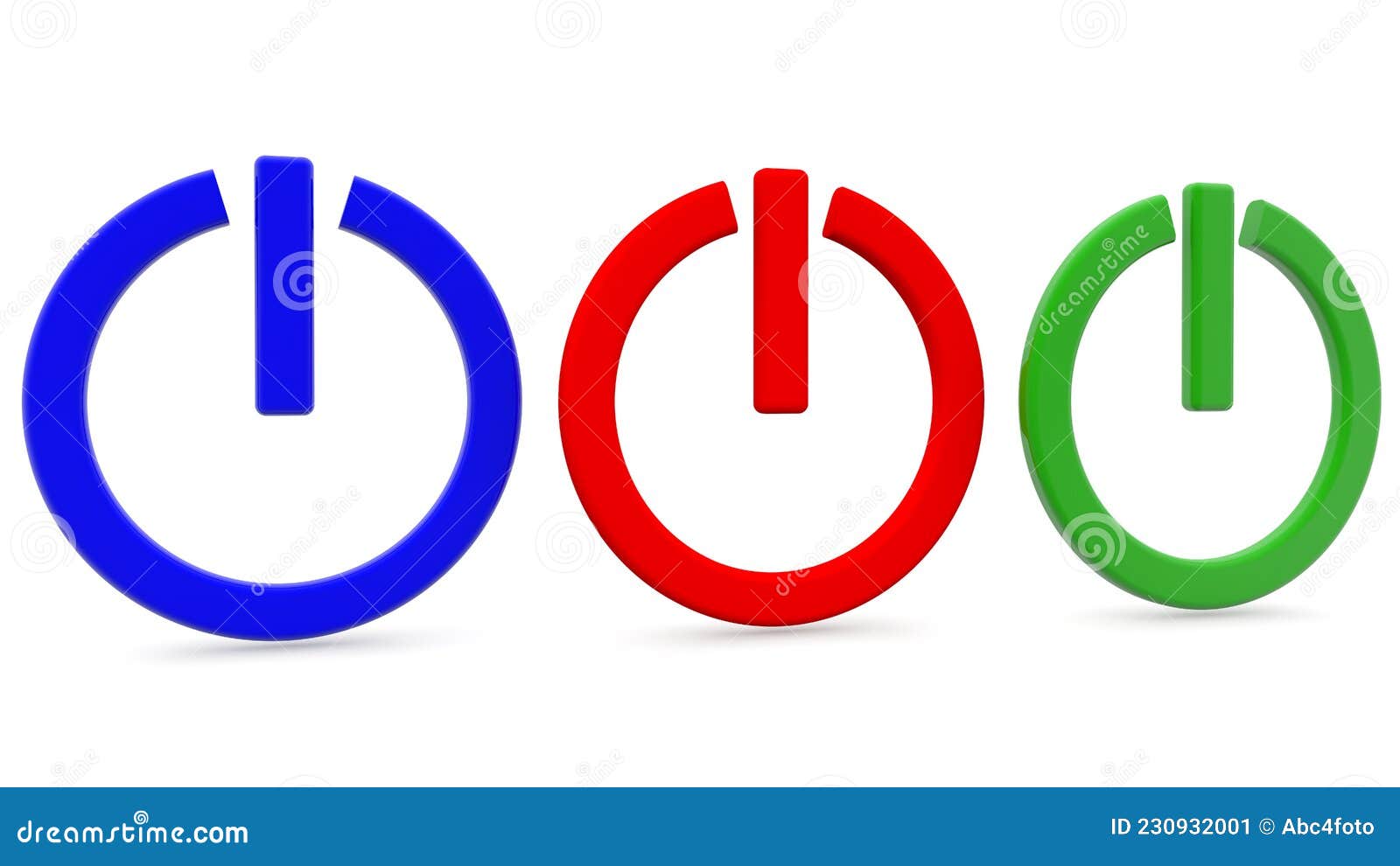 Concept of on or Off Button Sign Stock Illustration - Illustration of ...