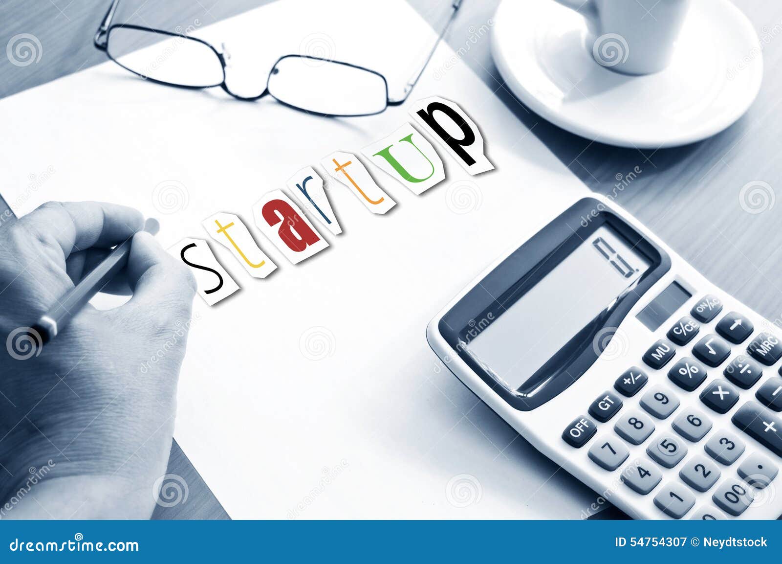 Concept Office and Word Startup Stock Image - Image of design ...