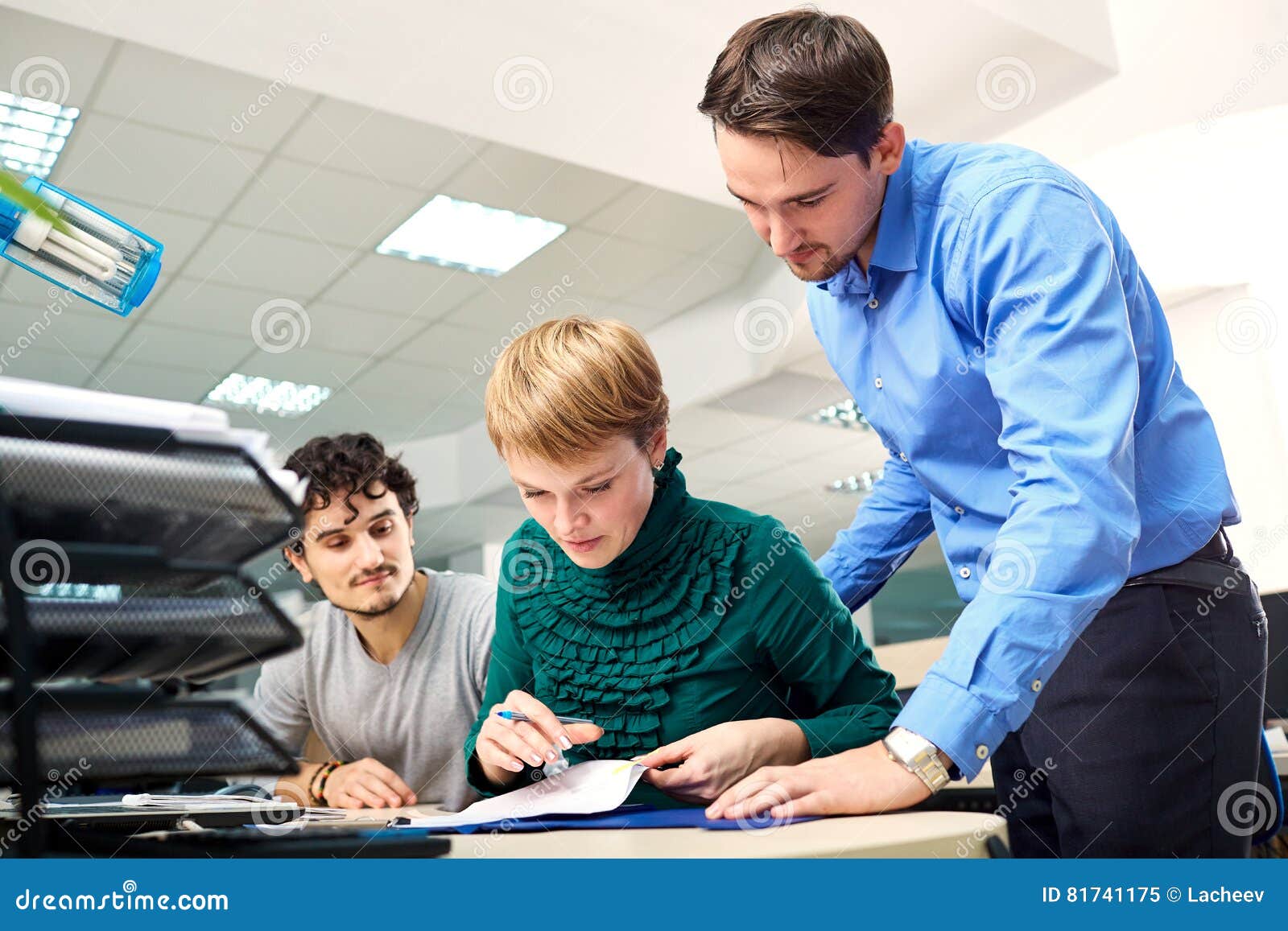 The concept of office work stock image. Image of group - 81741175