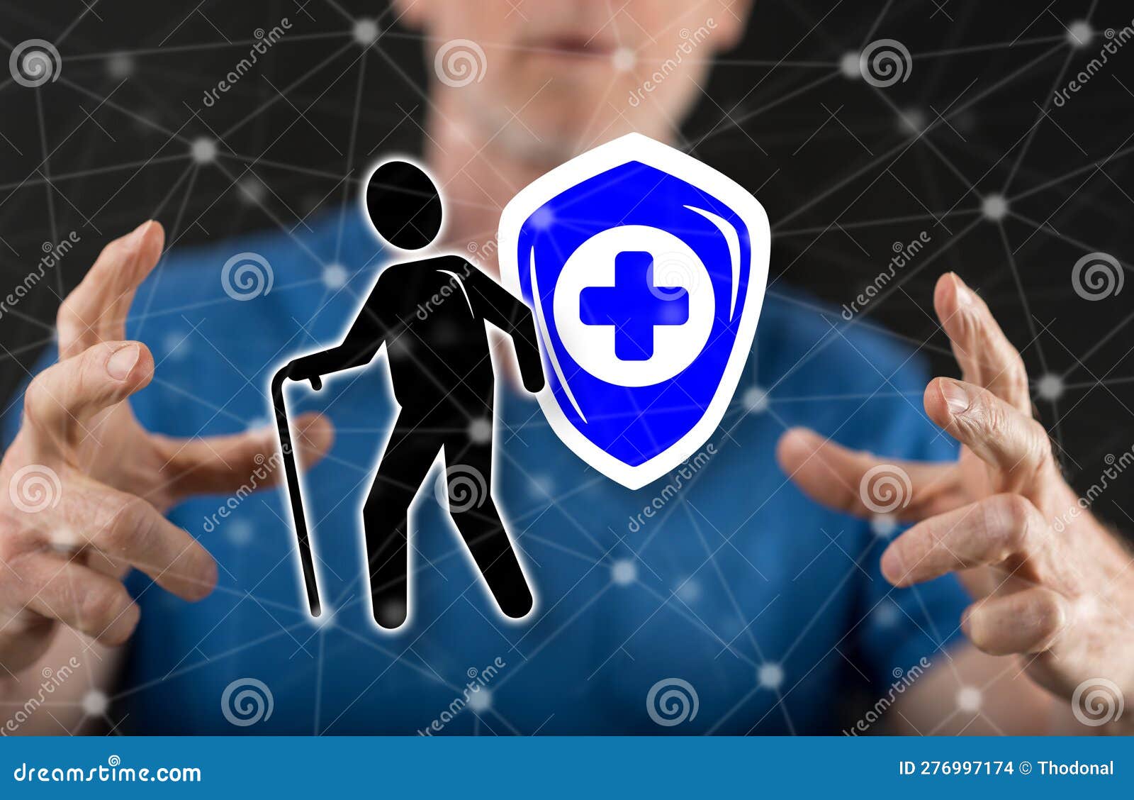 Concept of Old Age Insurance Stock Photo - Image of insure, concept ...