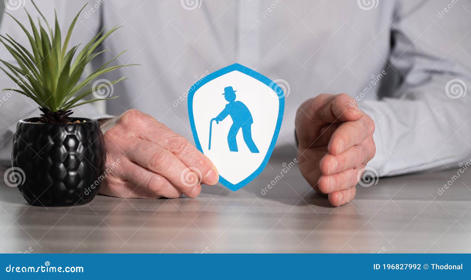 Concept of Old Age Insurance Stock Photo - Image of aged, insure: 196827992