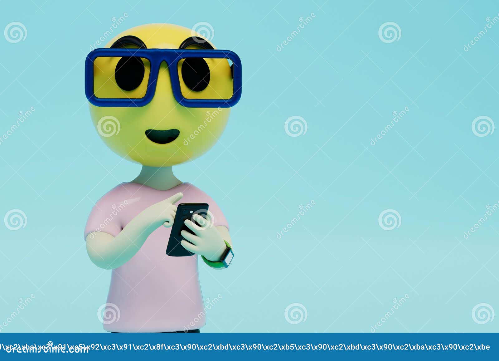 The Concept of Online Communication. a Person Emoticon Writes a Message ...