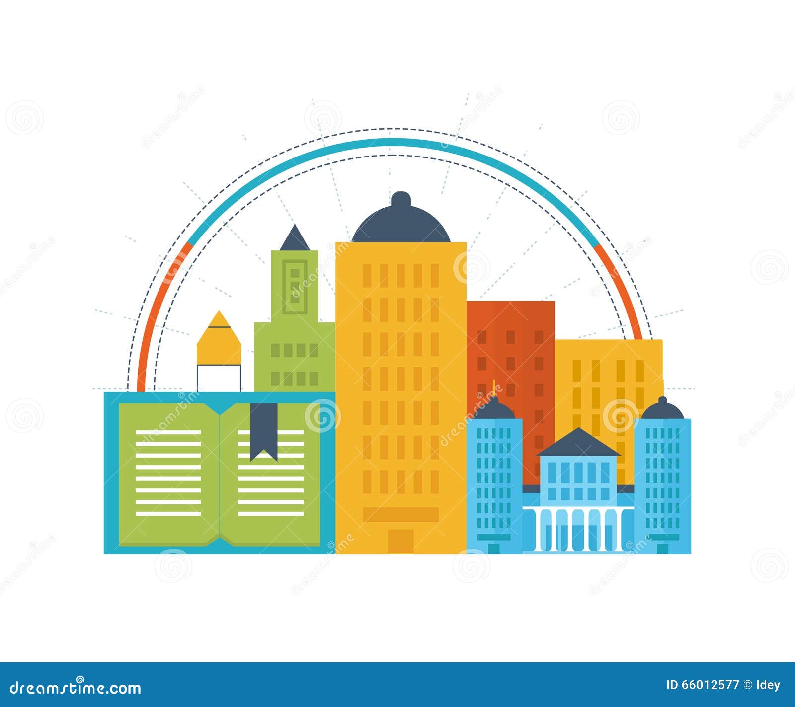 Concept of Online Education, Training Courses, University, Tutorials ...