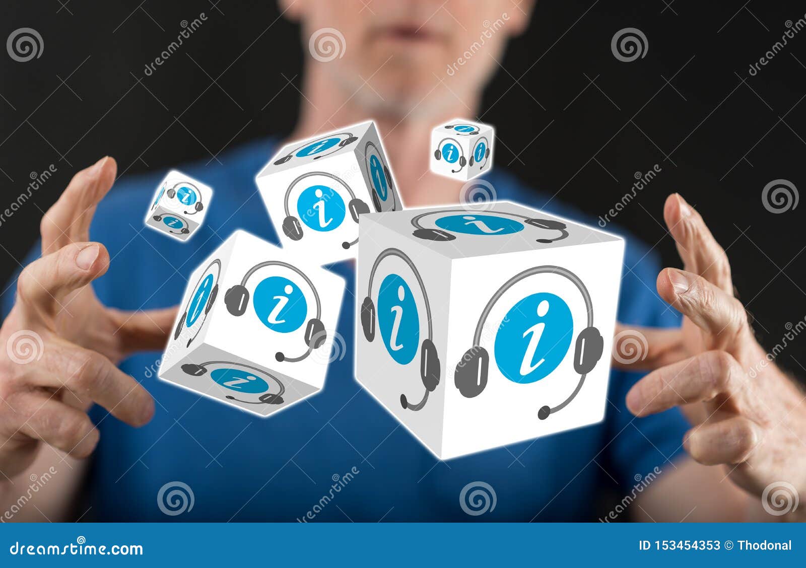 Concept of Online Information Stock Image - Image of hotline, help ...