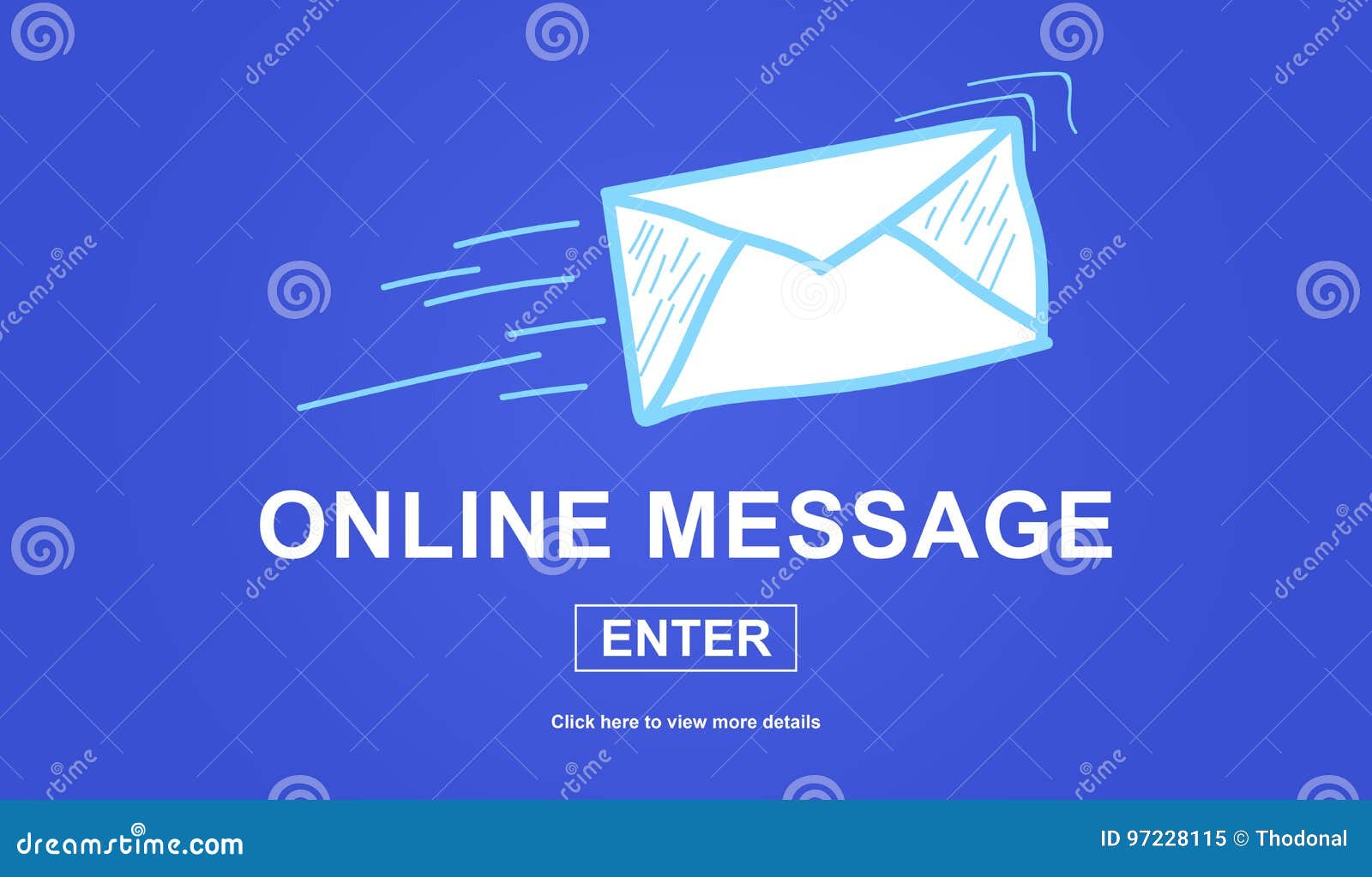 Concept of online message stock illustration. Illustration of digital ...