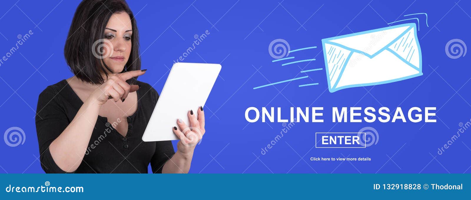 Concept of online message stock photo. Image of concept - 132918828