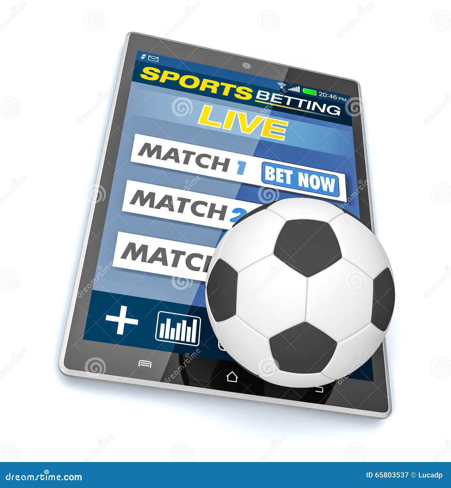 Concept of Online Sport Bets Stock Illustration - Illustration of ...
