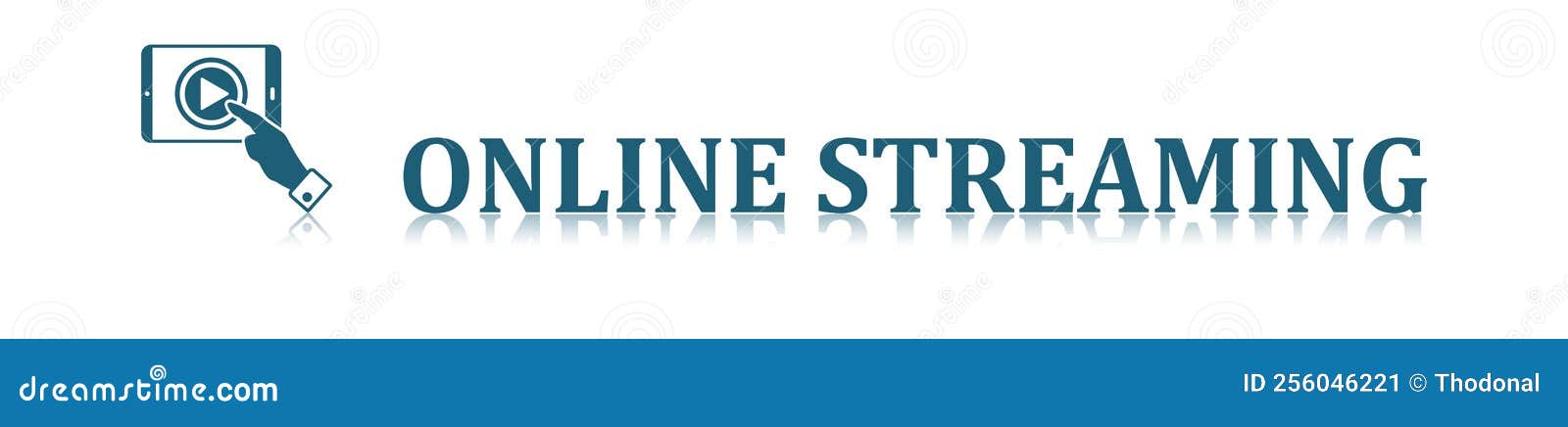 Concept of Online Streaming Stock Illustration - Illustration of stream ...