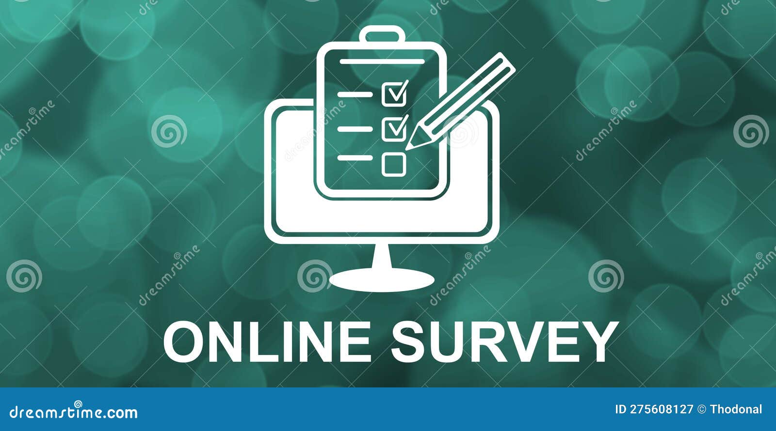 Concept of online survey stock illustration. Illustration of review ...