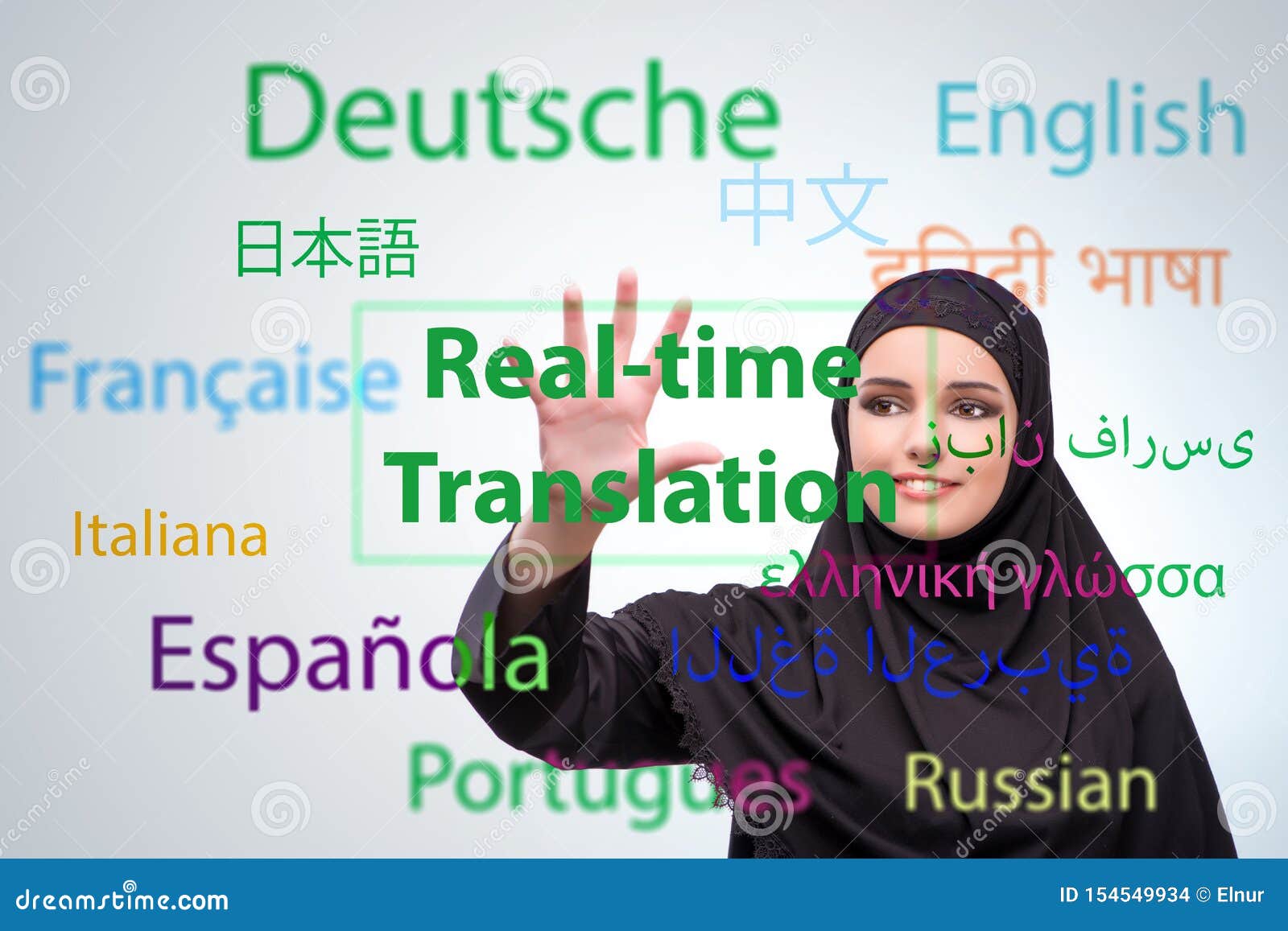 Concept of Online Translation from Foreign Language Stock Photo - Image ...