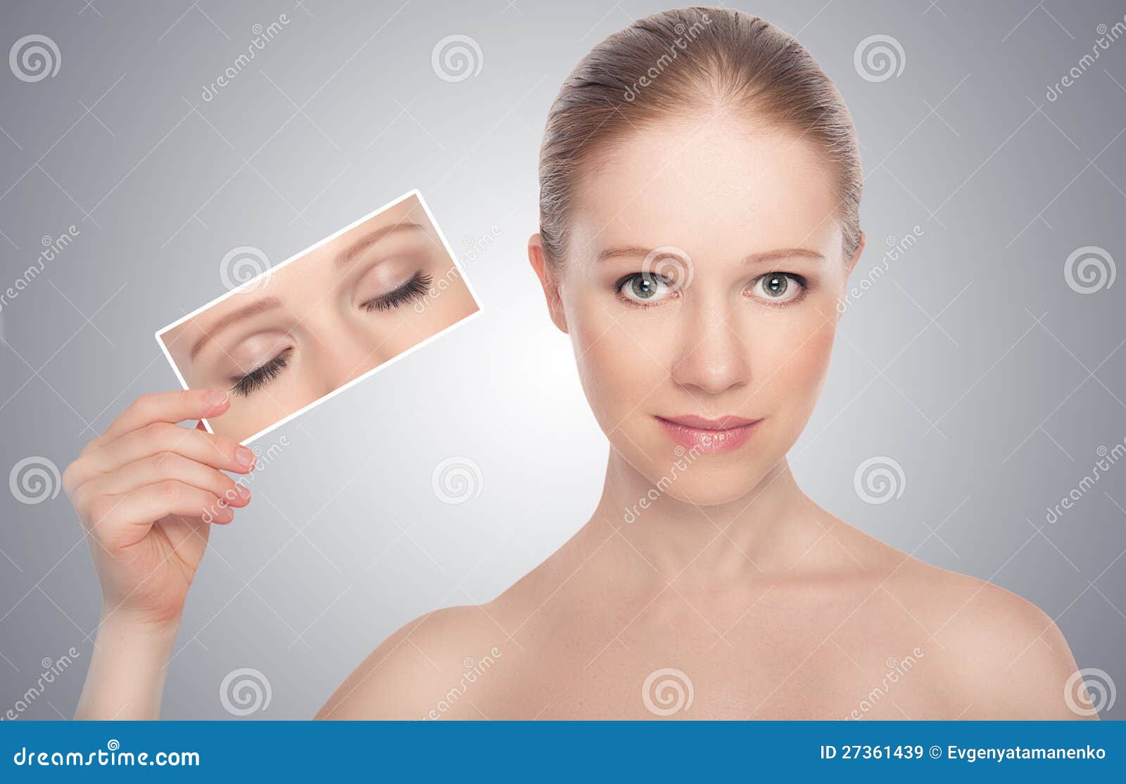 Concept. Open Eyes of Women Stock Image - Image of fear, inspiration ...
