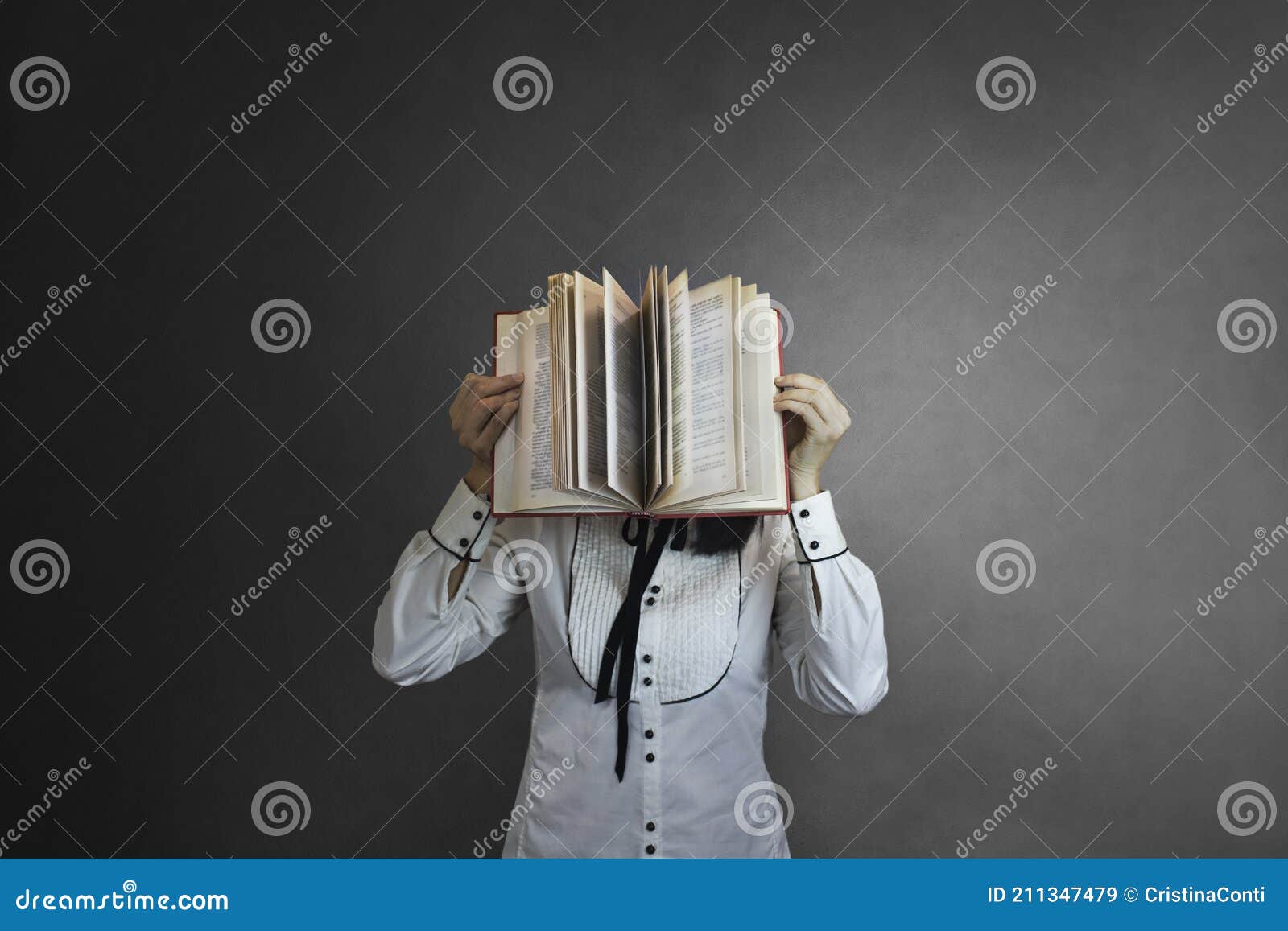 Concept of Opening One`s Mind through Knowledge and Reading Stock Image ...