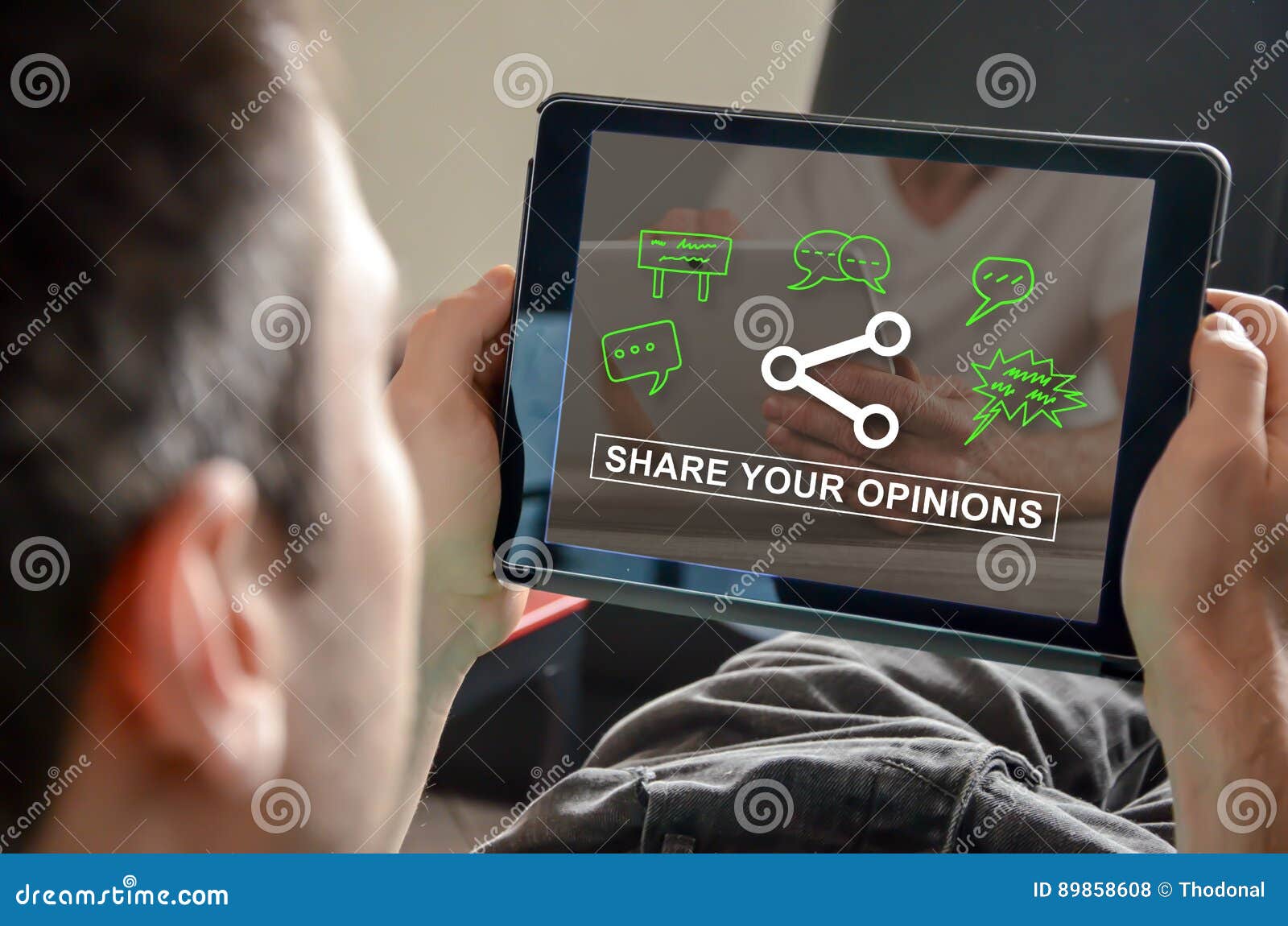 Concept of Opinions Sharing Stock Photo - Image of message, communicate ...