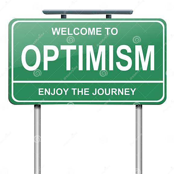 Concept optimiste. illustration stock. Illustration du enthousiasme ...