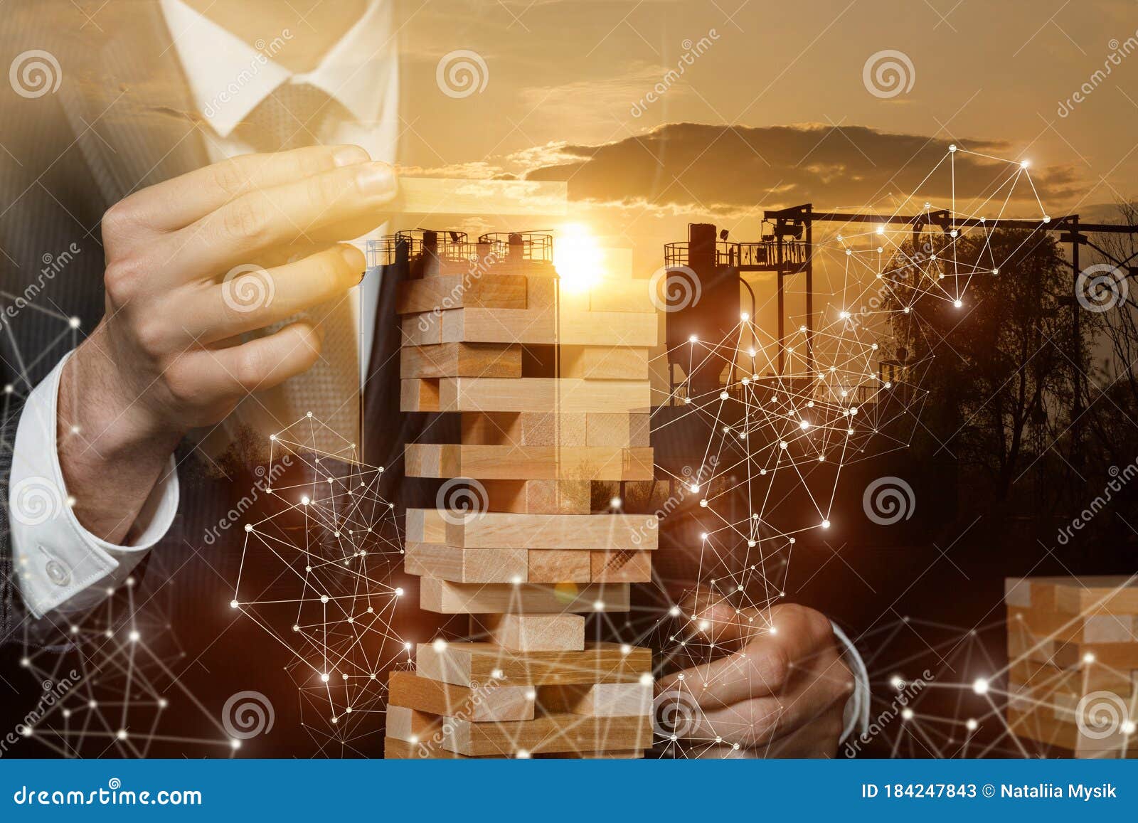Concept of Organization Building a Business Stock Image - Image of ...