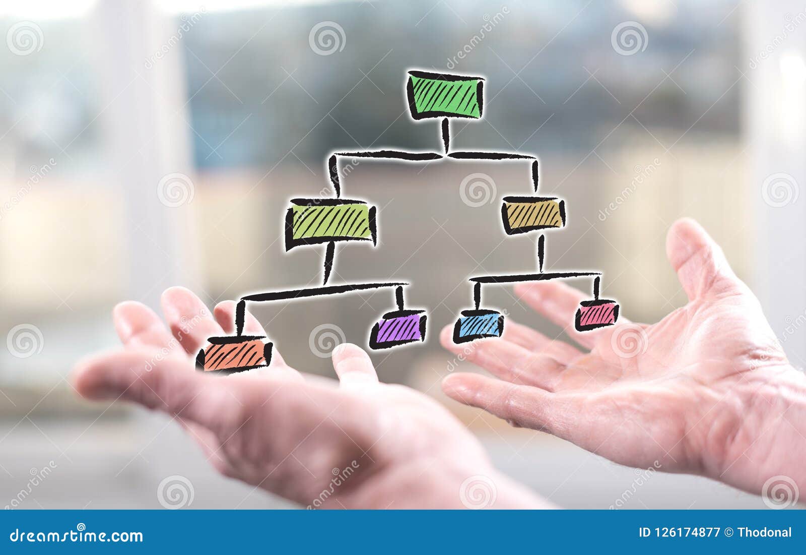 Concept of Organizational Chart Stock Image - Image of teamwork, tree ...