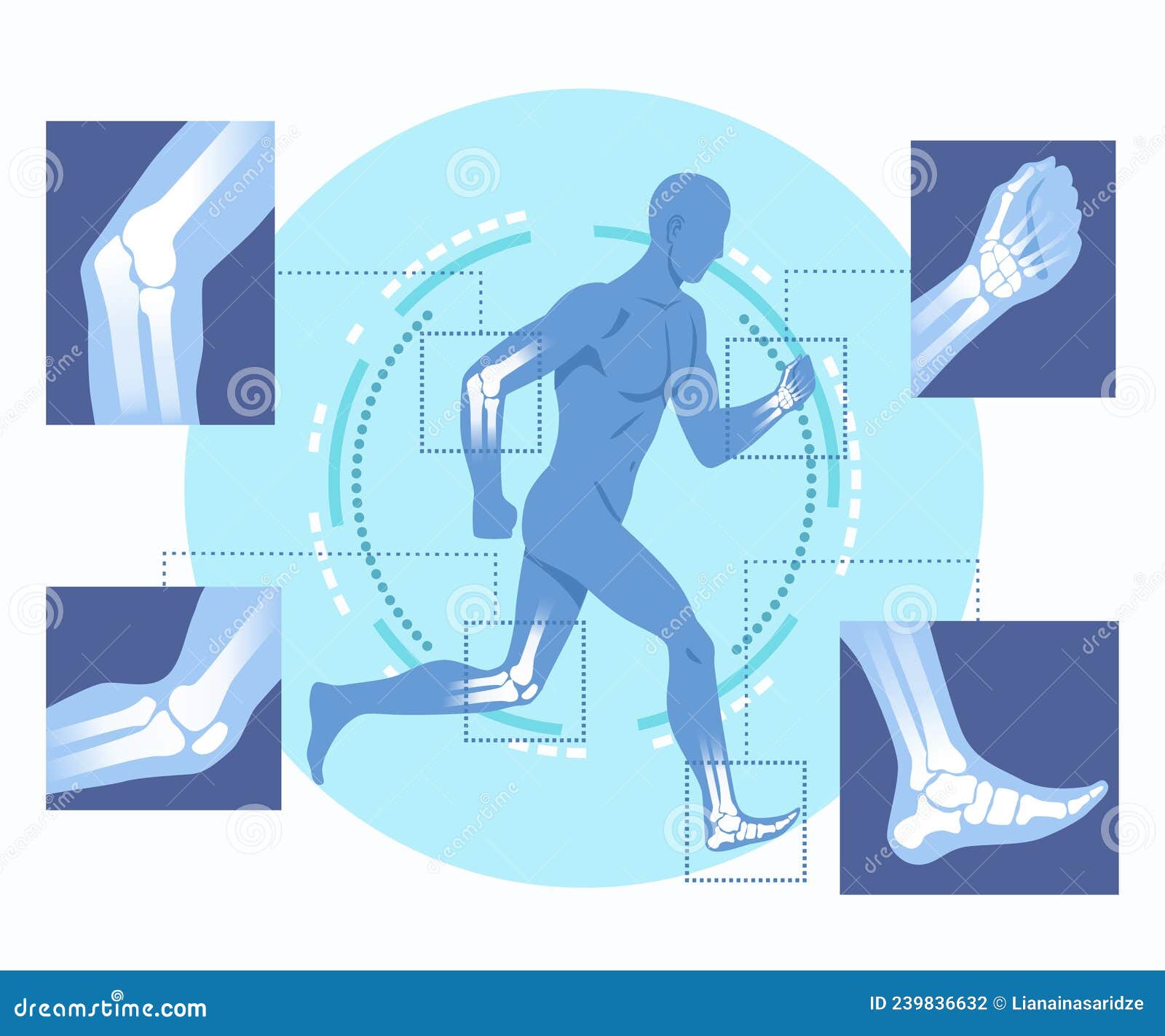 Concept of Orthopedic Technology Stock Vector - Illustration of knee ...