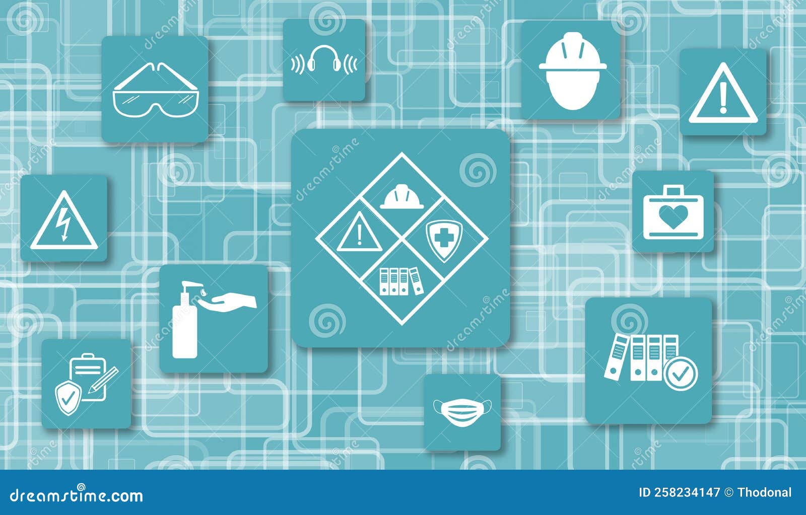 Concept of osha stock illustration. Illustration of icon - 258234147