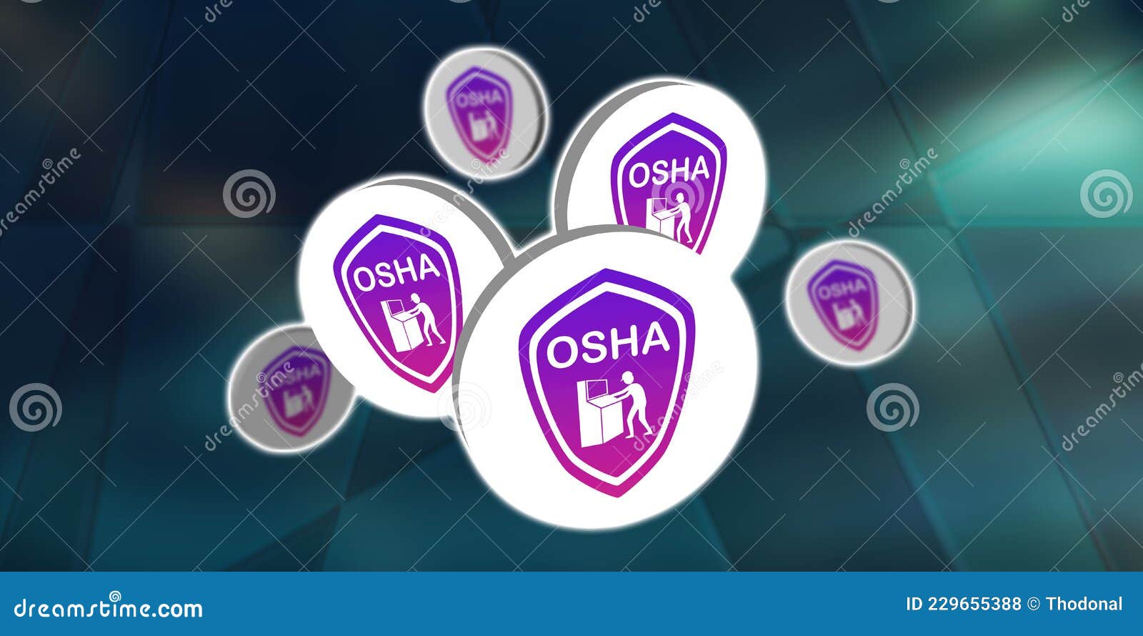 Concept of osha stock illustration. Illustration of sign - 229655388