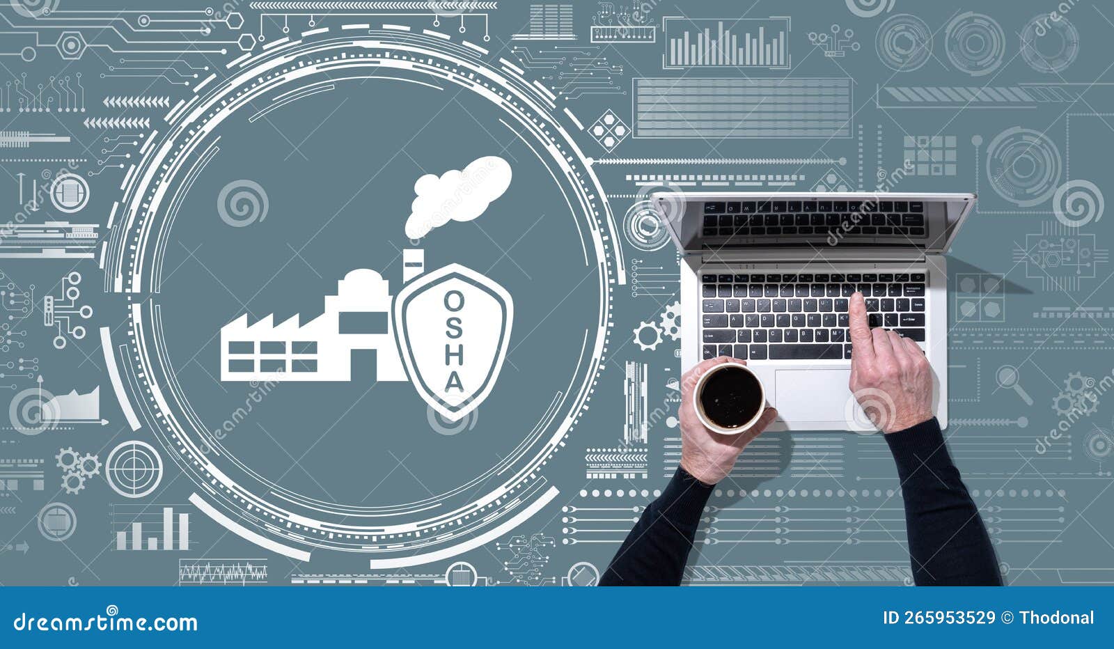 Concept of osha stock illustration. Illustration of administration ...