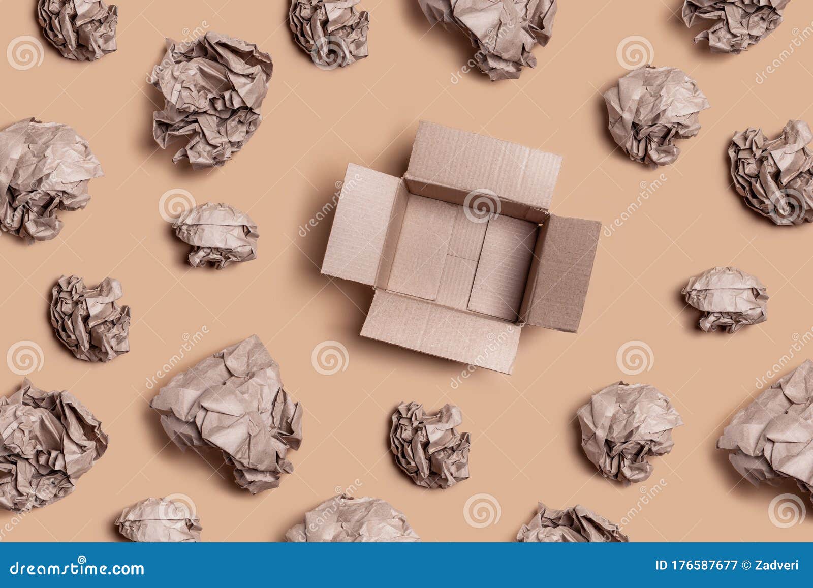 Concept of Over Consumption, Trash Bought and Produced. Stock Image ...