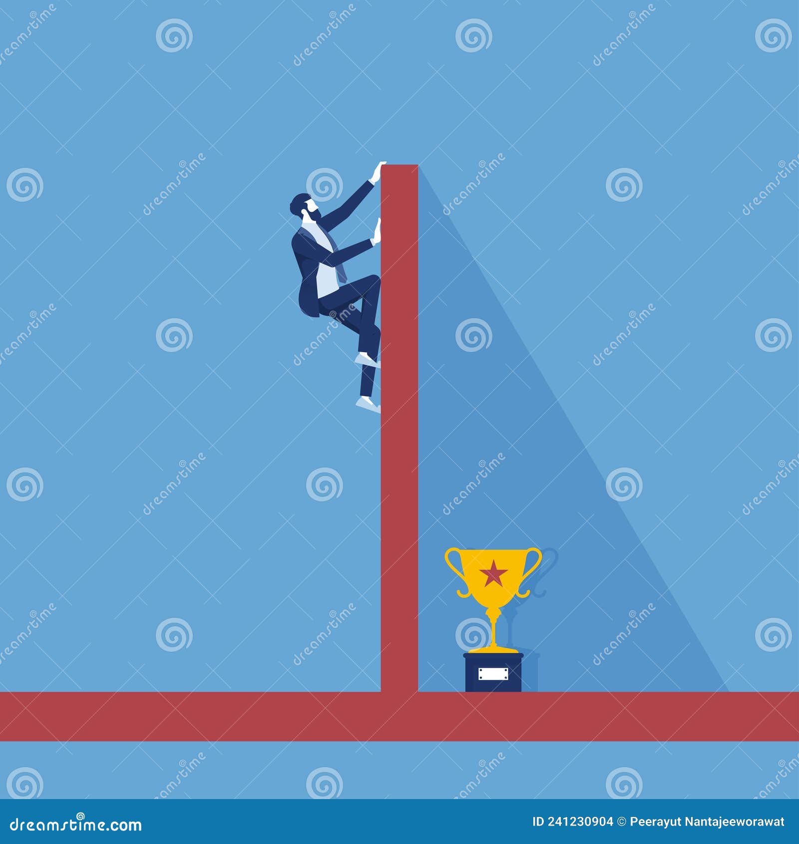 Overcome Difficulties Concept. Hand Drawn Vector. | CartoonDealer.com ... Overcome Difficulties Concept. Hand Drawn Vector. | CartoonDealer.com ...