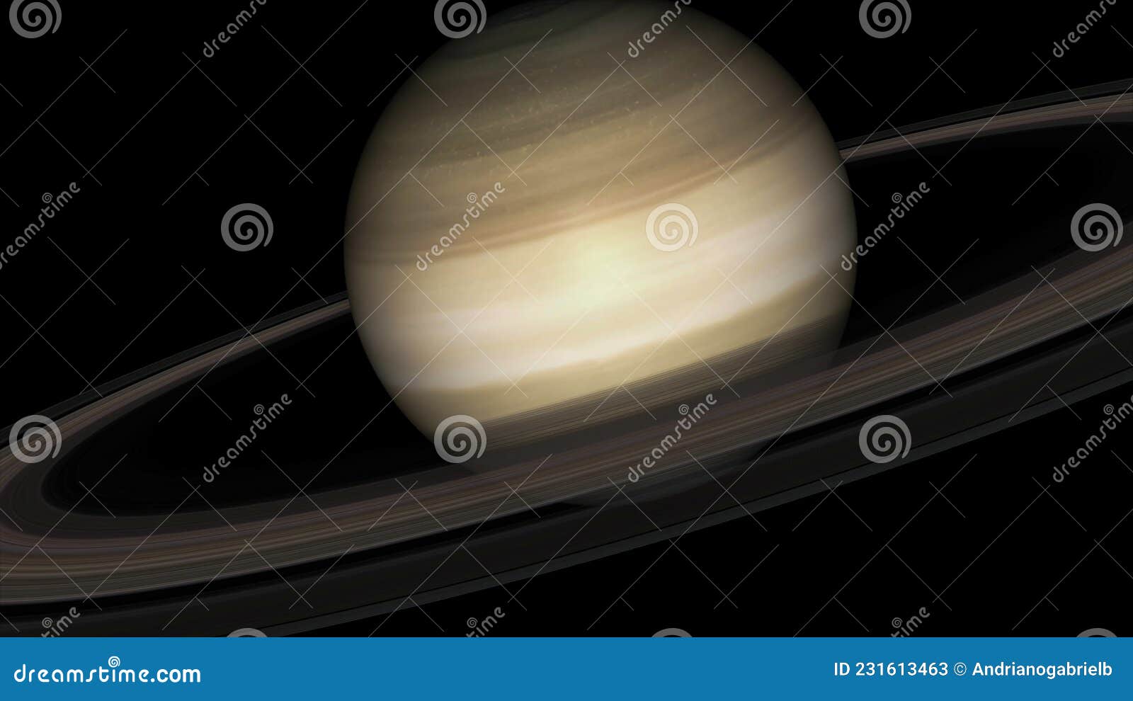 Concept-P1 View of the Realistic Planet Saturn from Space Stock ...