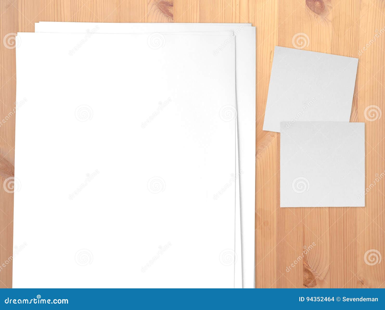 Paper Theme for Presentation with Note Papers. Stock Photo - Image of ...