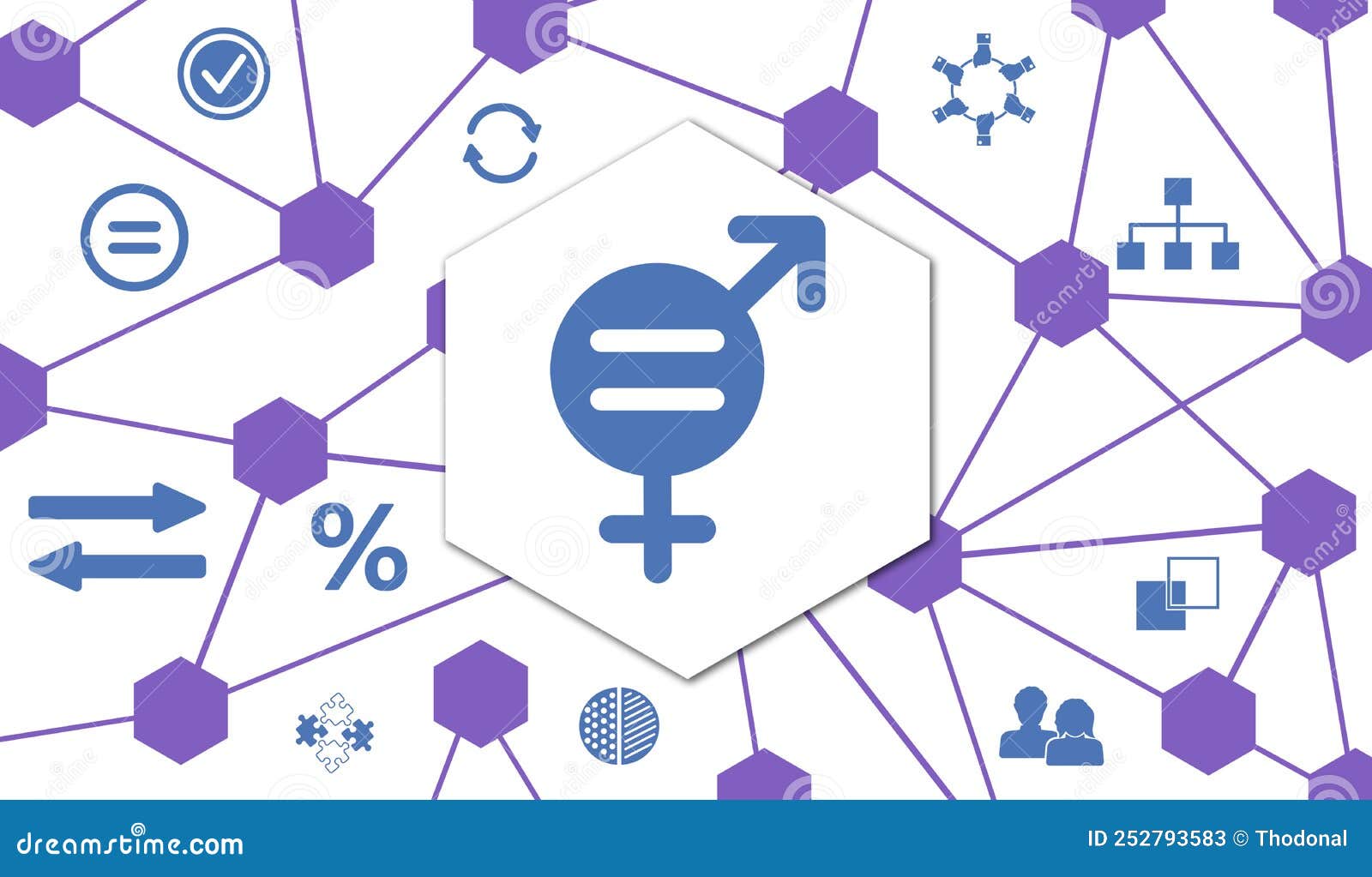 Concept of parity stock illustration. Illustration of gender - 252793583