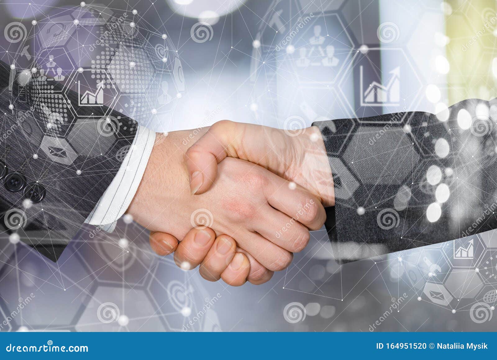 Concept of Partnership and Cooperation in the Network Stock Photo ...