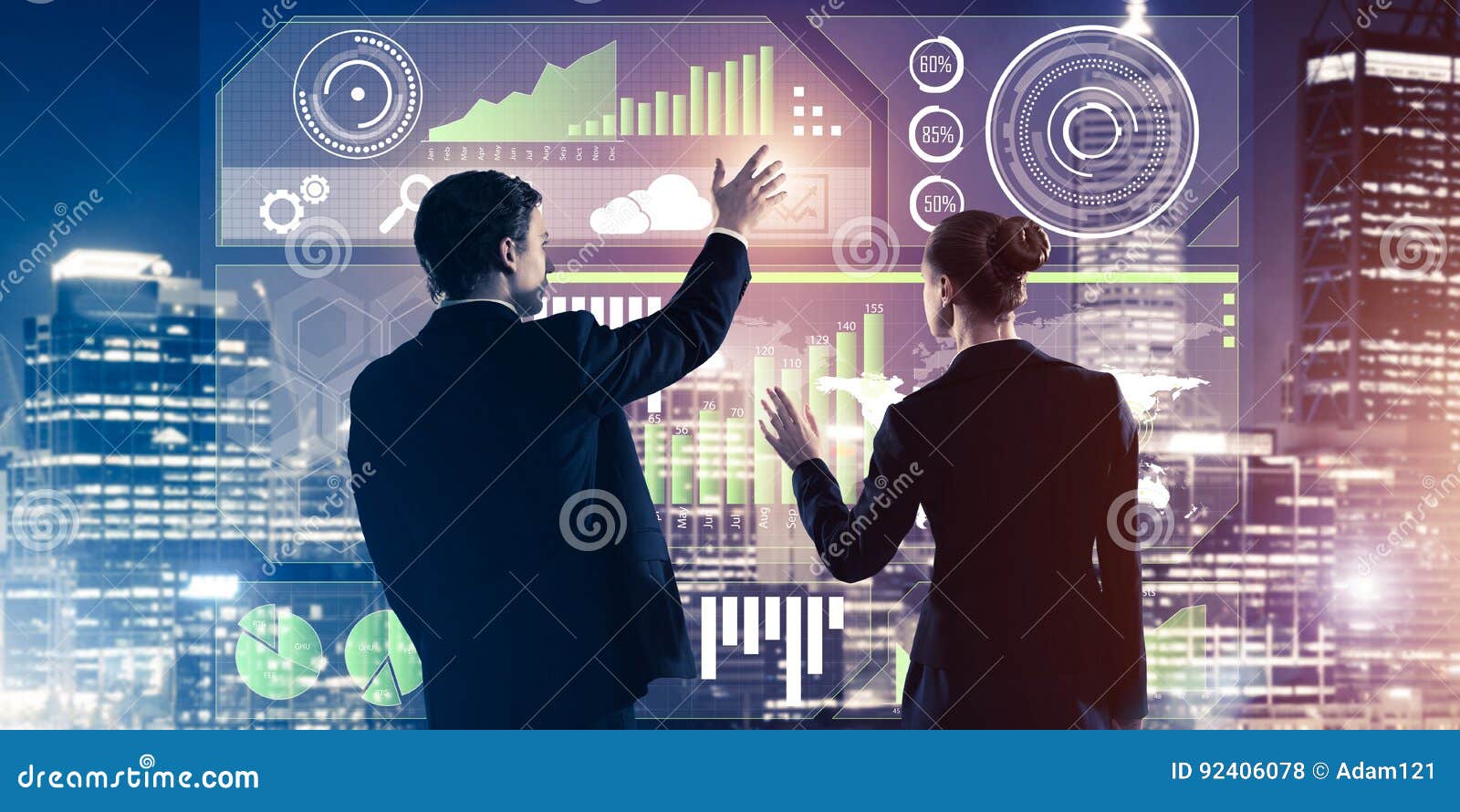 Concept of Partnership and Cooperation with People Using Virtual Stock ...