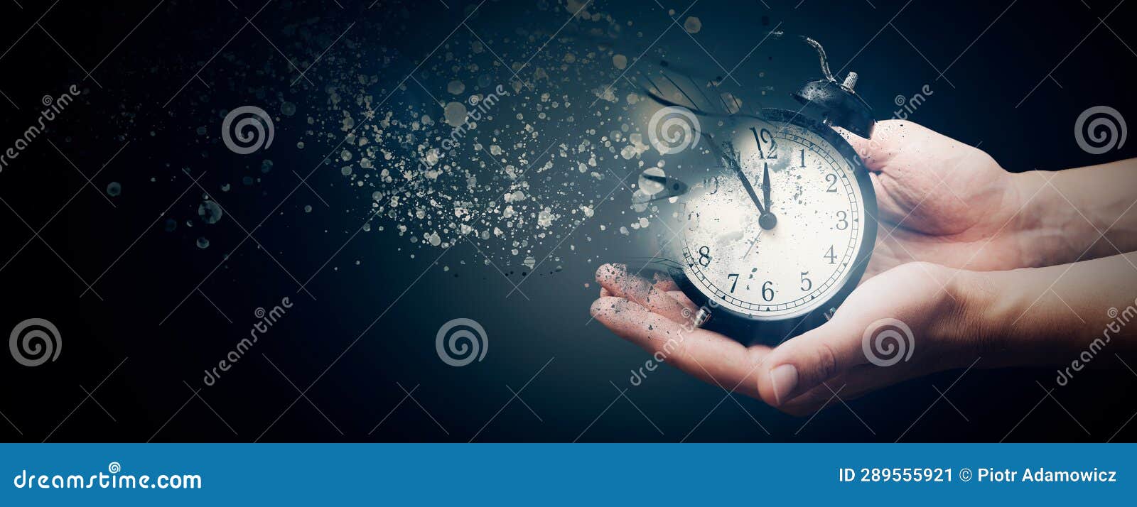 Concept of Passing Away, the Clock Breaks Down Stock Image - Image of ...